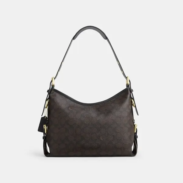 COACH OUTLET Laurel Shoulder Bag With Buckles In Signature Canvas