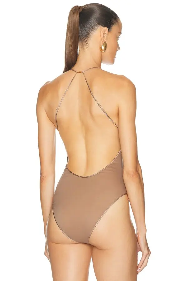 Saint Laurent Muslin Stretch Bodysuit