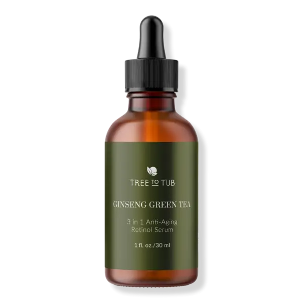 TREE TO TUB Ginseng & Green Tea 3-in-1 Anti-aging Retinol Serum - One-color