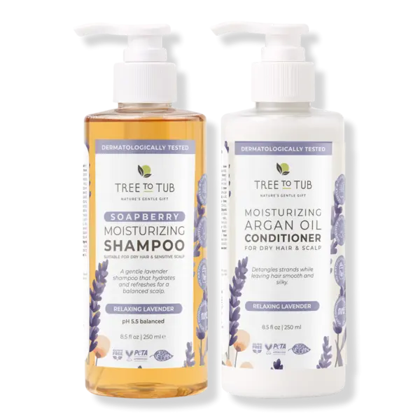 TREE TO TUB Argan Oil Shampoo & Conditioner With Lavender - One-color