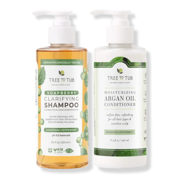 TREE TO TUB Soapberry Clarifying Shampoo And Conditioner - One-color