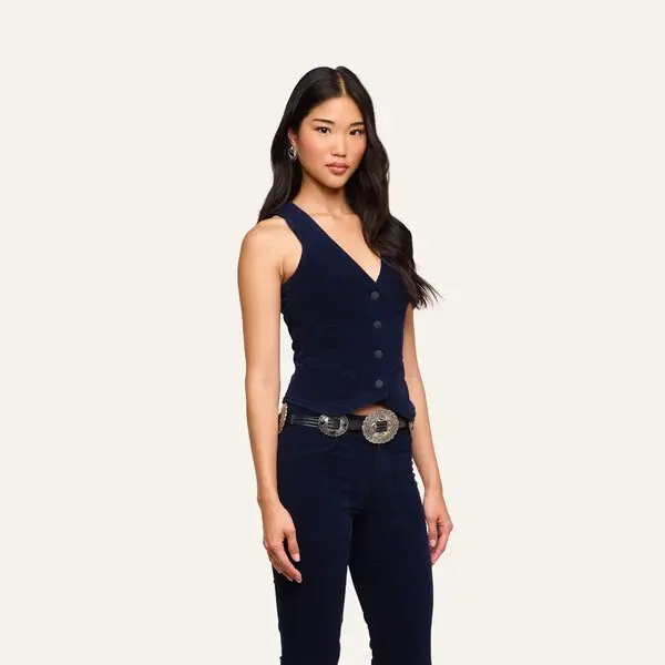 L'Agence Yelena Vest - Deep Midnight
