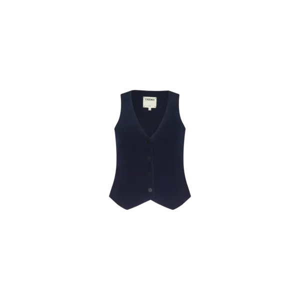 L'Agence Yelena Vest - Deep Midnight