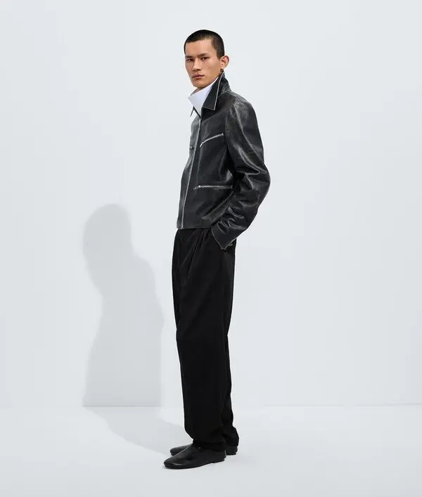 Bottega Veneta Weathered Leather Jacket