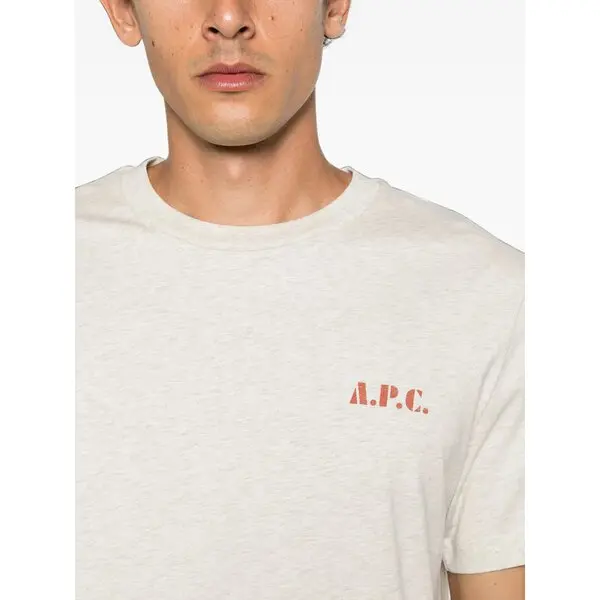 A.p.c. Neutrals T-shirts & Vests T-shirts - Cream