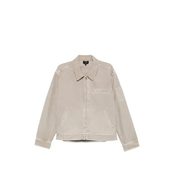 A.p.c. Neutrals Jackets Denim Jackets - Cream