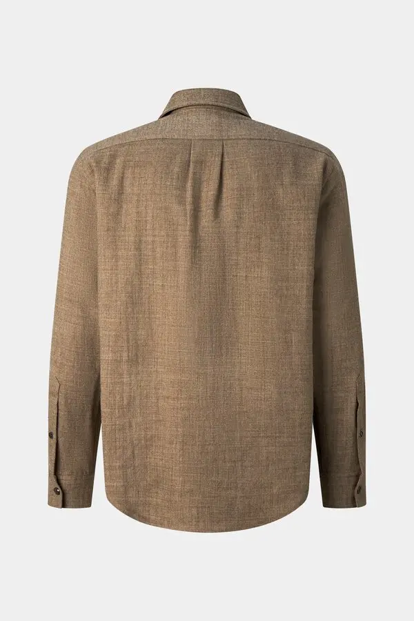 Bogner Heiko Virgin Wool Shirt - Brown