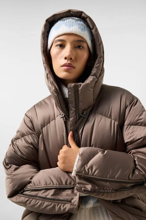 Bogner Glenda Down Parka - Gray-brown
