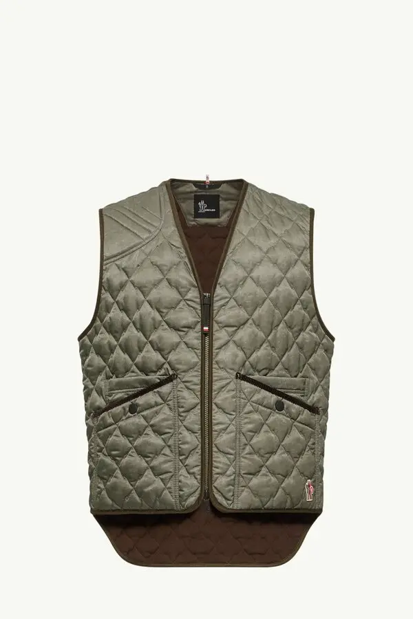 Moncler Ilmen Padded Vest - Green