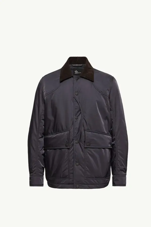Moncler Louron Corduroy-trimmed Short Down Jacket