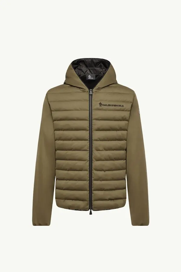 Moncler Padded Zip-up Hoodie - Green