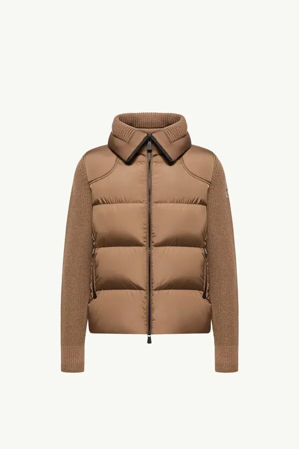 Moncler Padded Wool Zip-up Cardigan