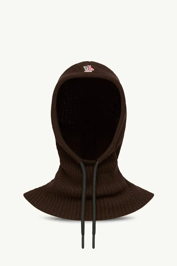 Moncler Wool & Cashmere Balaclava - Brown