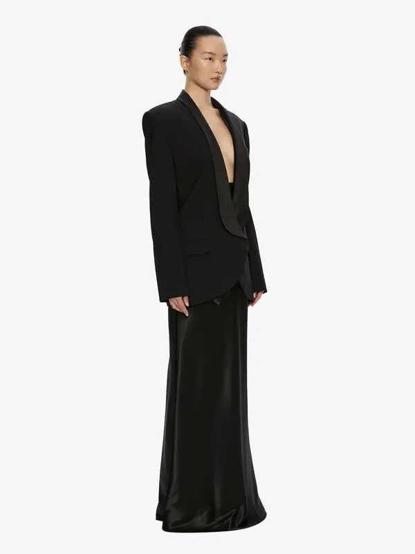 Christopher Esber Tuxedo Contrast Wool Blazer