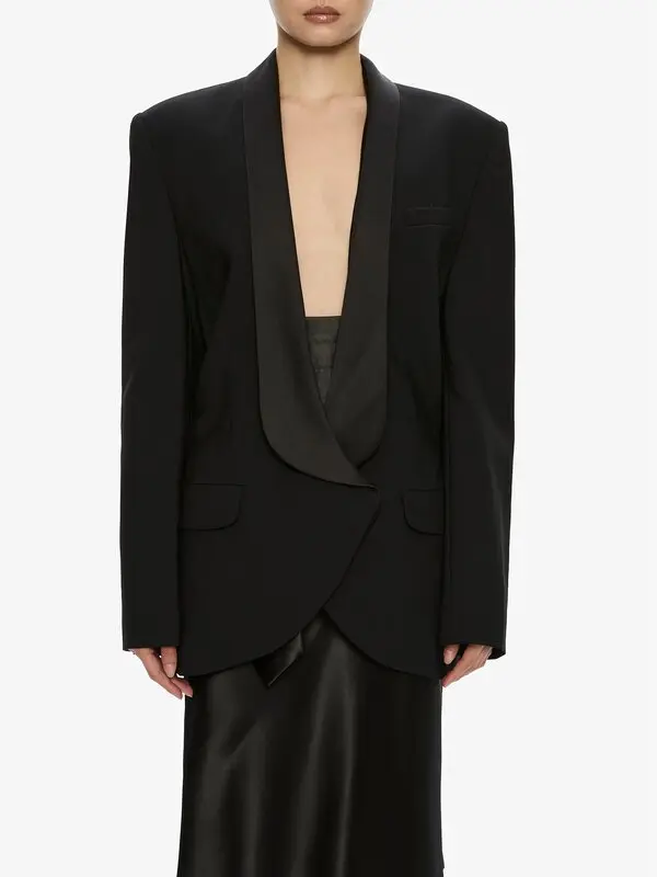 Christopher Esber Tuxedo Contrast Wool Blazer