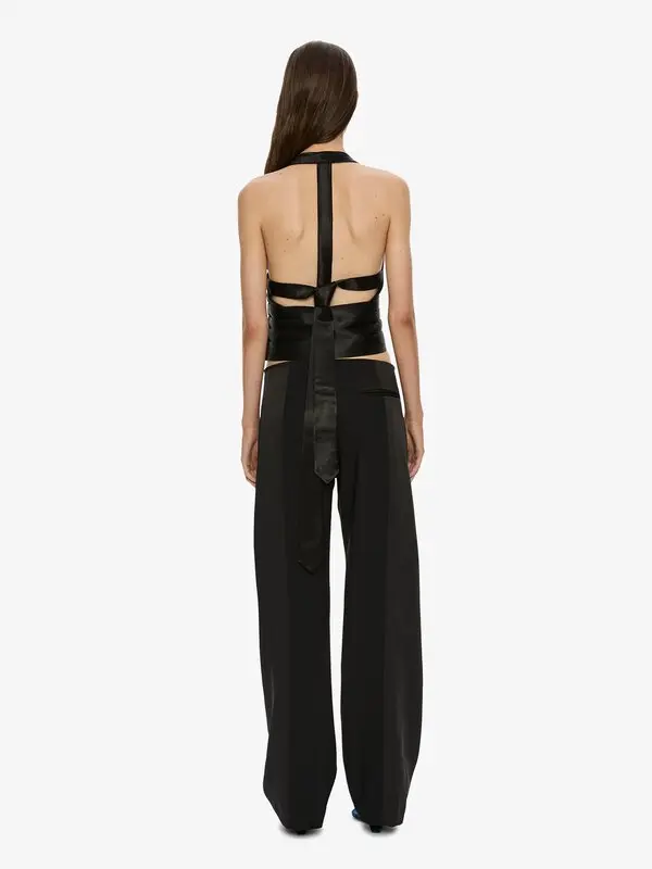 Christopher Esber Tuxedo Contrast Wool Trouser