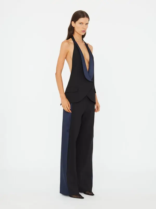 Christopher Esber Tuxedo Contrast Wool Vest