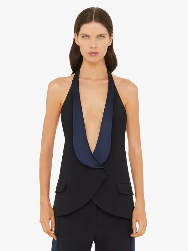 Christopher Esber Tuxedo Contrast Wool Vest