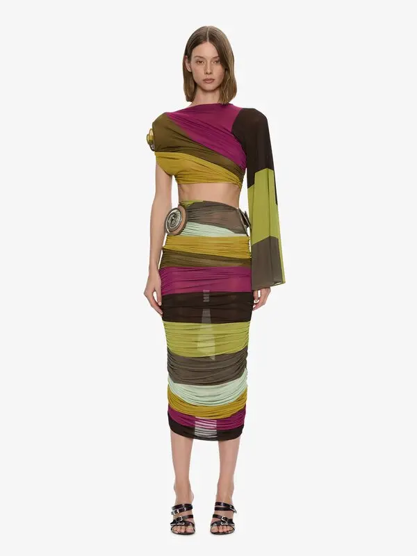 Christopher Esber Aurelia Sculpted Spiral Drape Top