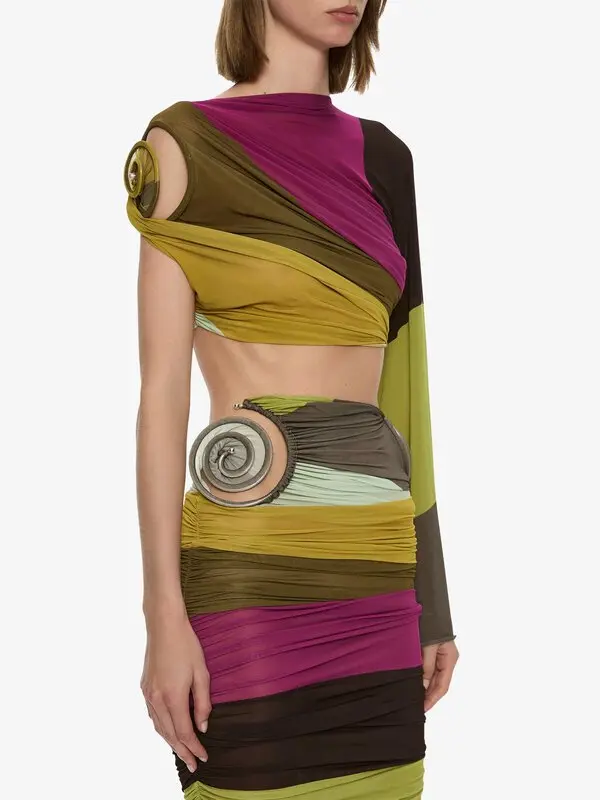 Christopher Esber Aurelia Sculpted Spiral Drape Top