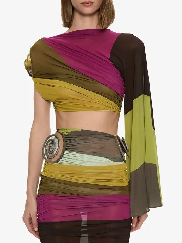 Christopher Esber Aurelia Sculpted Spiral Drape Top