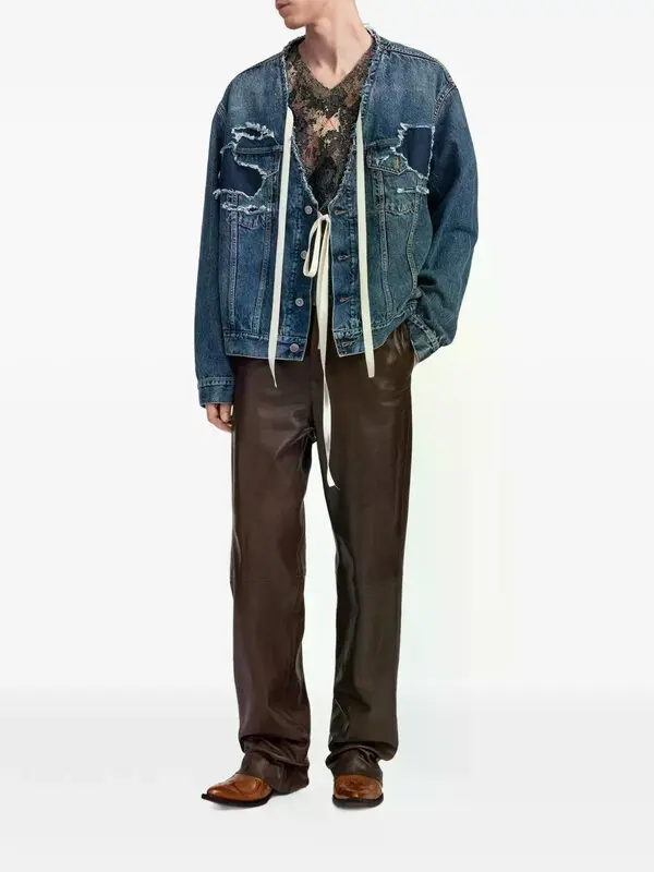 MAISON MARGIELA Distressed V-neck Jacket
