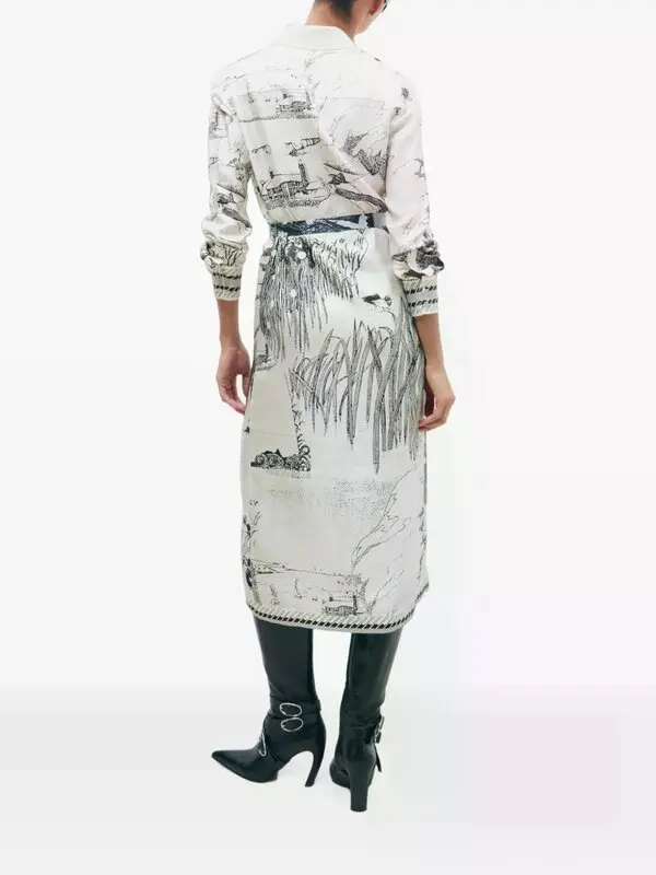 Tory Burch Printed Silk Shirtdress