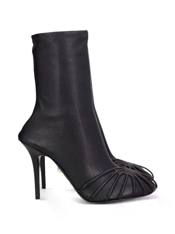 ALEVI MILANO Karen Cage-detail Ankle Boots - Black
