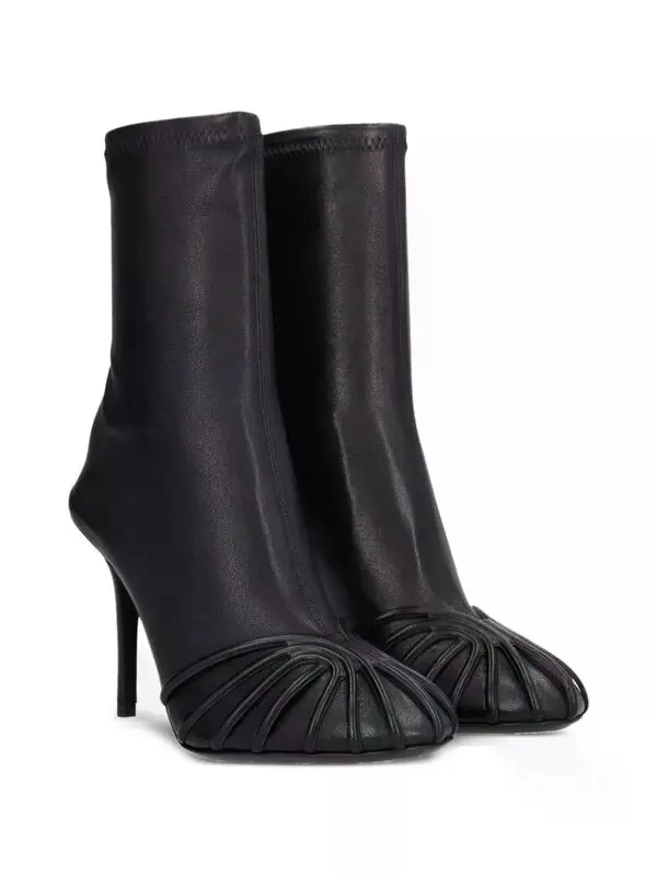 ALEVI MILANO Karen Cage-detail Ankle Boots - Black