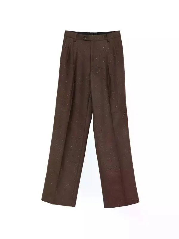 Sandro Crystal-embellished Pleated Trousers