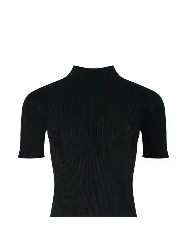 CFCL Ribbed-knit Short-sleeve Top