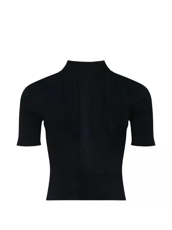 CFCL Ribbed-knit Short-sleeve Top