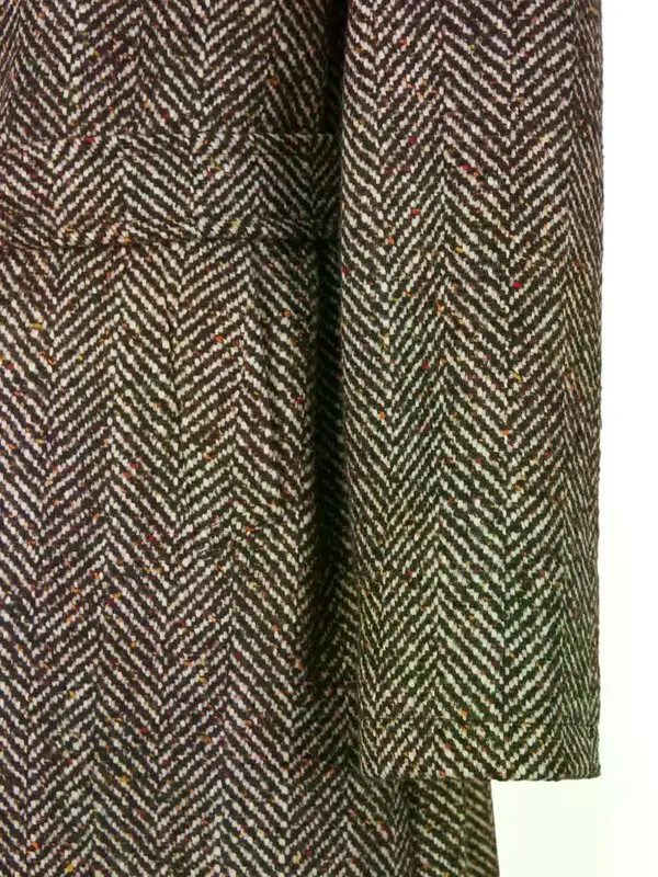 Tagliatore Herringbone Belted Coat