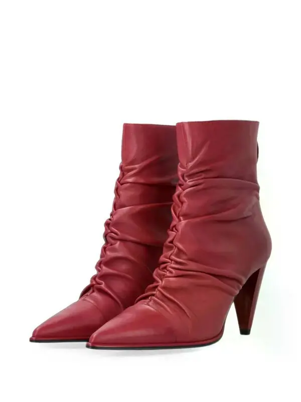 Pinko Nappa-leather Ankle Boots With High Heel And Pointed Toe