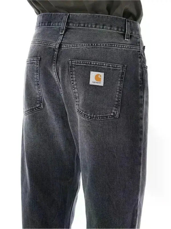 Carhartt Work In Progress Newel Washed-effect Logo-patch Jeans