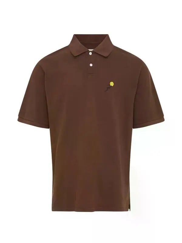 VOWELS Embroidered-logo Polo Shirt