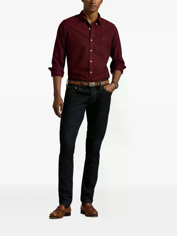 Polo Ralph Lauren Logo-embroidered Button-down Shirt - Red