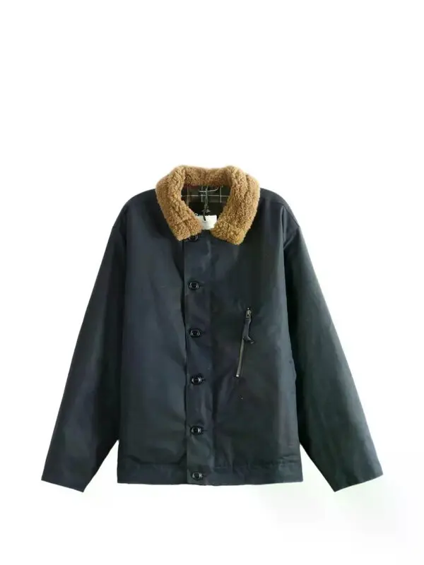 Barbour Macklow Waxed Jacket - Blue