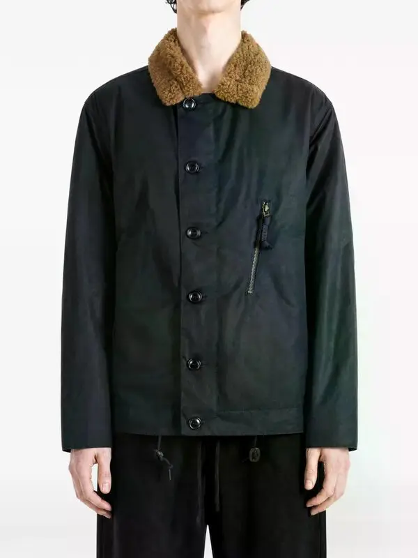 Barbour Macklow Waxed Jacket - Blue