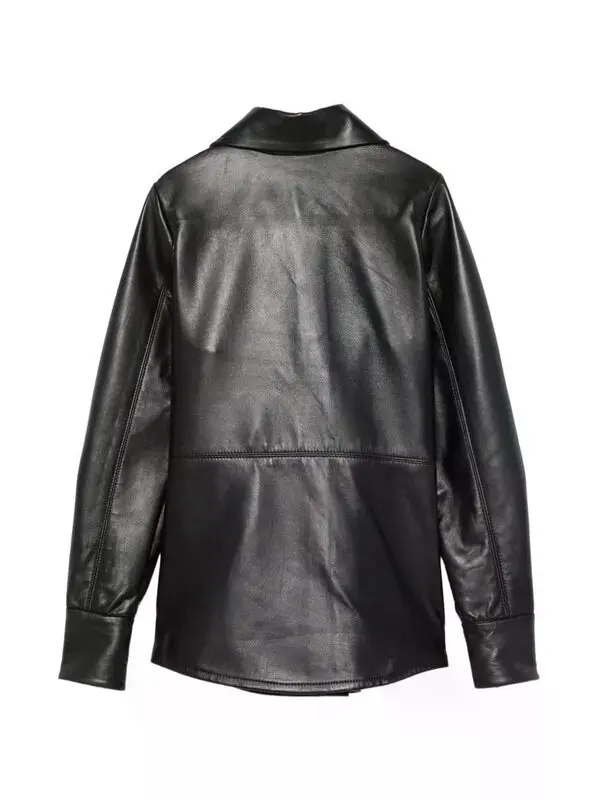 MITILIANE COUTURE Leather Long-sleeve Shirt