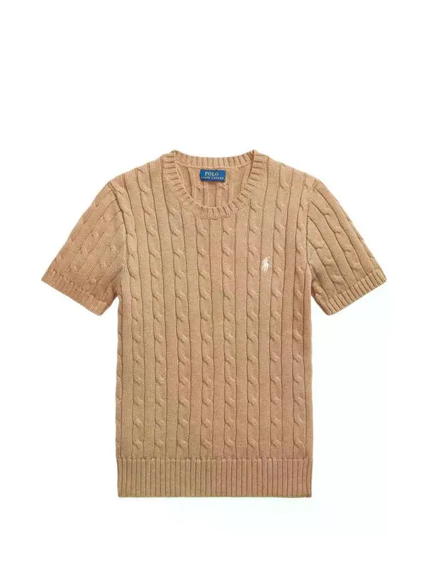 Polo Ralph Lauren Cable-knit Short-sleeve T-shirt