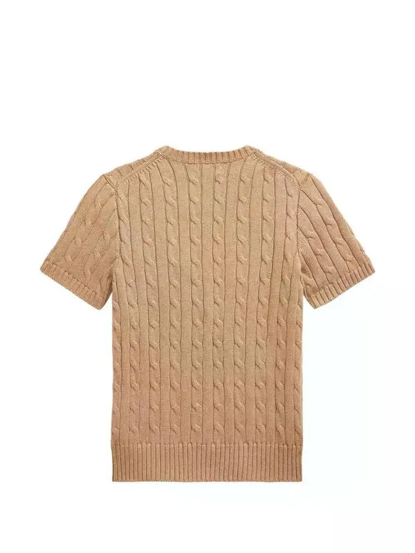 Polo Ralph Lauren Cable-knit Short-sleeve T-shirt