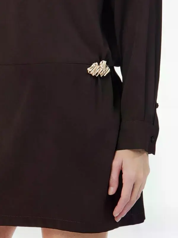 Liu Jo Gold-tone Hardware V-neck Dress