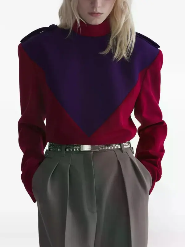 MUGLER Bi-color Uniform Shirt