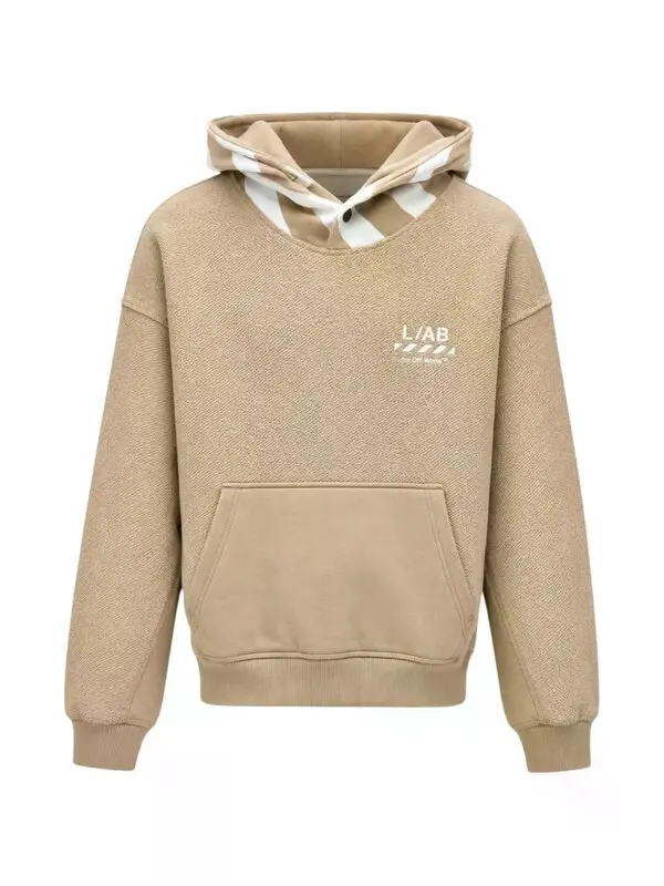 Off-White Reverse Textured Hoodie - Neutrals