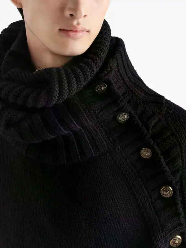 Dolce & Gabbana Smooth-knit Turtleneck With Logo