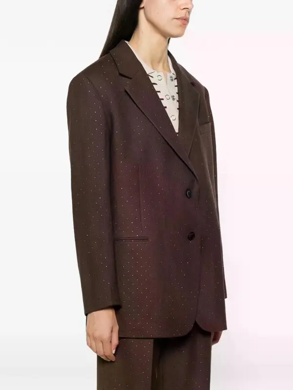 Sandro Crystal-embellished Tailored Blazer