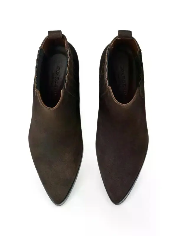 SCAROSSO Olivia Pointed-toe Chelsea Boots