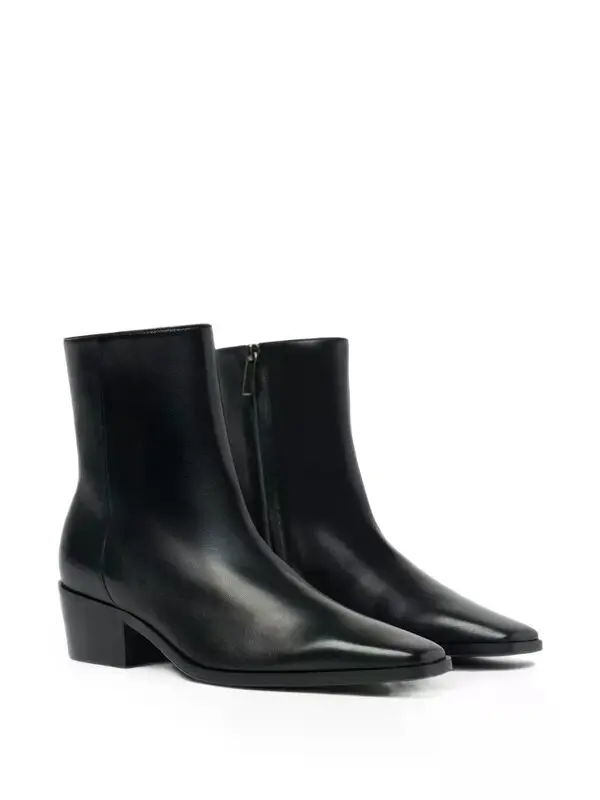SCAROSSO Ambra Square-toe Ankle Boots