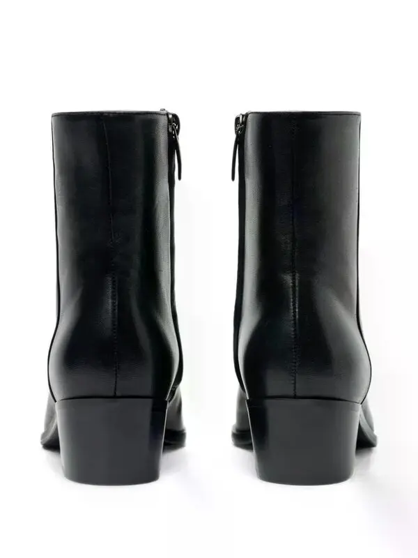 SCAROSSO Ambra Square-toe Ankle Boots